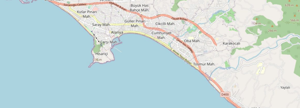 Alanya Haritası – ALANYA TATİL